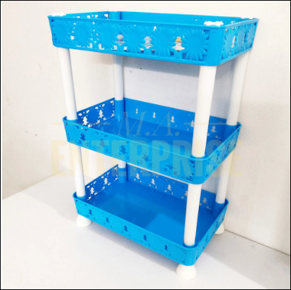 BP Plastic Sunflower Mini Rack 3 Step For Home & Office | Daraz.com.bd