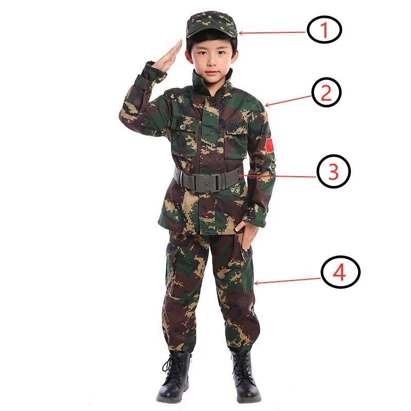 Kids Soldier Costume for Kids Party Army Costume Military Costumes for ...