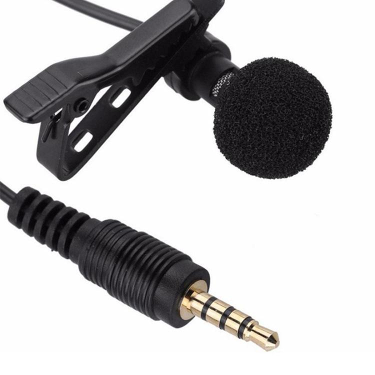 3.5mm jack tie clip-on lapel microphone mic for mobile phone ...