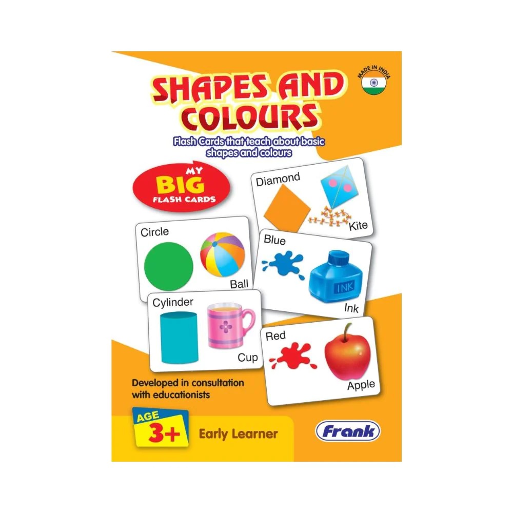 SHAPES & COLOURS- MY BIG FLASH CARDS-10170 | Daraz.com.bd