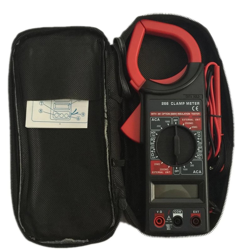 Digital Clamp Meter DT-266 For AC DC Electricity Ampere Measurement ...