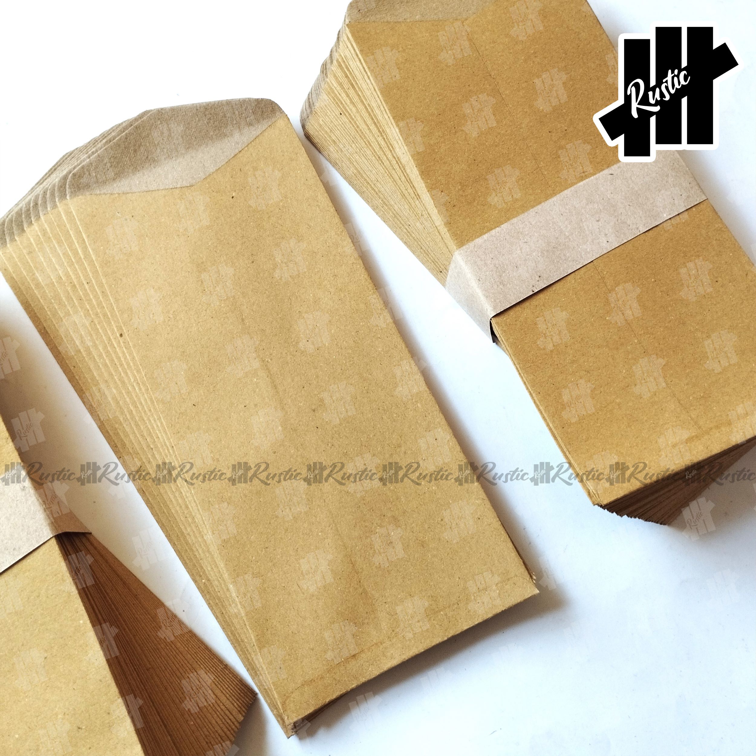 10/50/100 Pieces Brown Envelope - 150 GSM - 10x4.5 inch - CV / Cheque ...