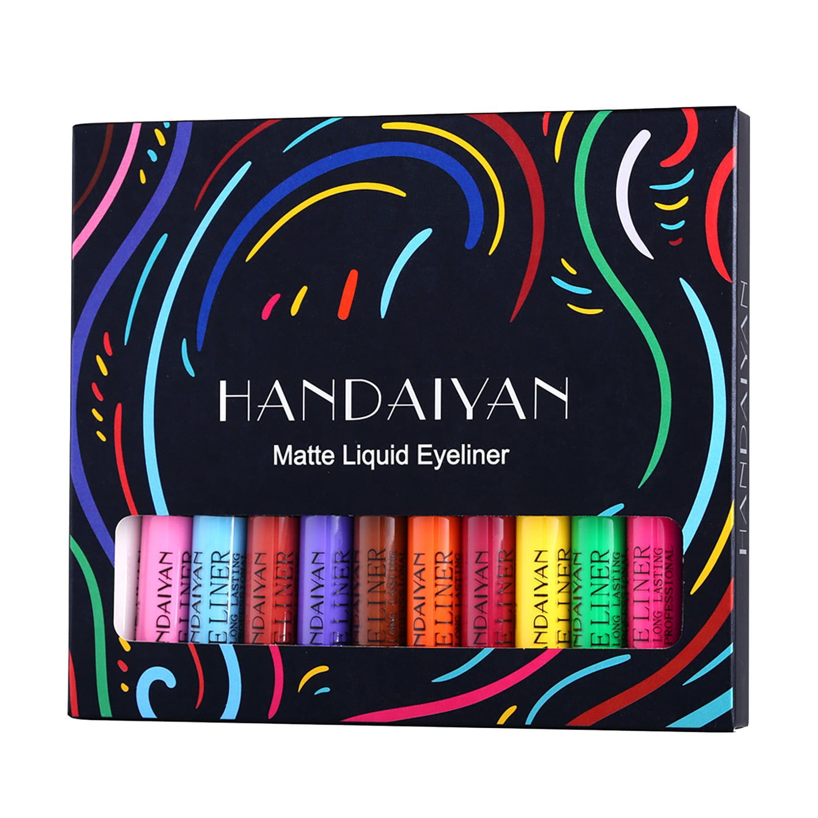 Handaiyan 12 PCs Liquid Matte Eyeliner Set
