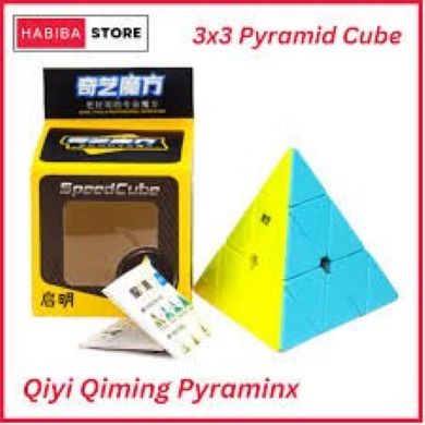 Original Qiyi Qiming 3x3 Pyramid Cube Sticker less Best Quality Fast Speed Triangular Magic Cube ...