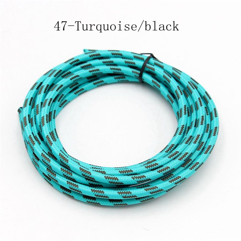 VDE 2 Core 0.75mm2 Fabric Cable Textile Covered Cord Electrical Wire ...