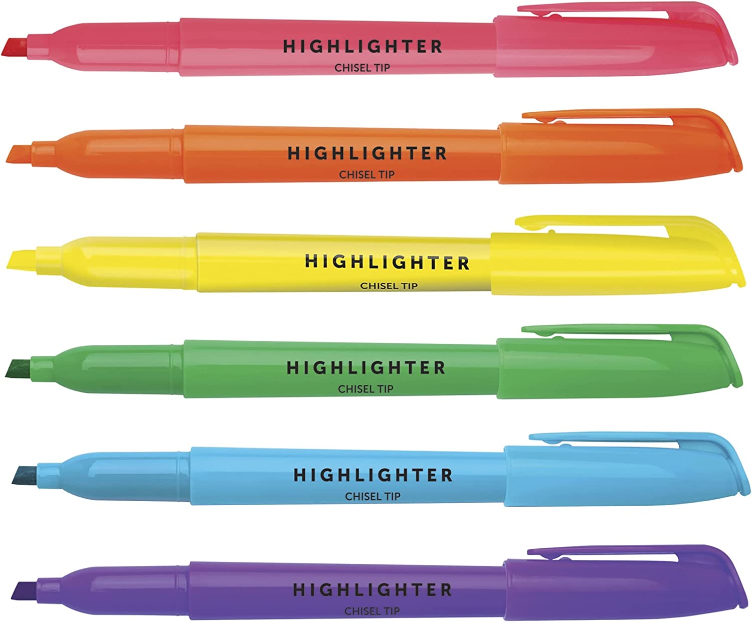 Luxor Highlighter fluorescent 6 colour set | Daraz.com.bd