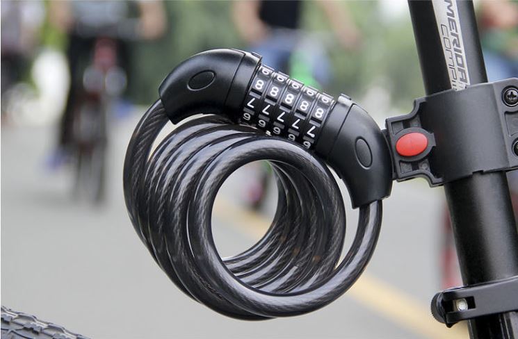 Heavy Duty 5 Digit Code Number 12mm Bike Cable Lock | Daraz.com.bd