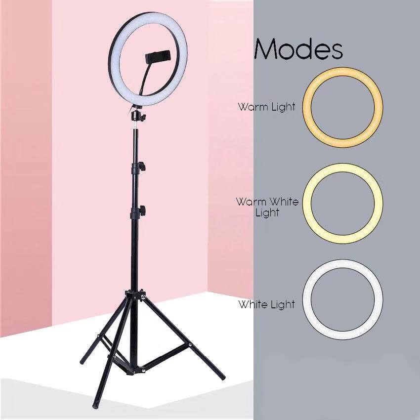 10 inch Ring Light Tripod Stand Studio SET for Youtuber/Facebook live ...