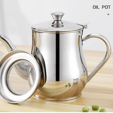 Stainless Steel Teapot With Filter Kitchen Oil Filter Pot Liquid 32 Oz ...