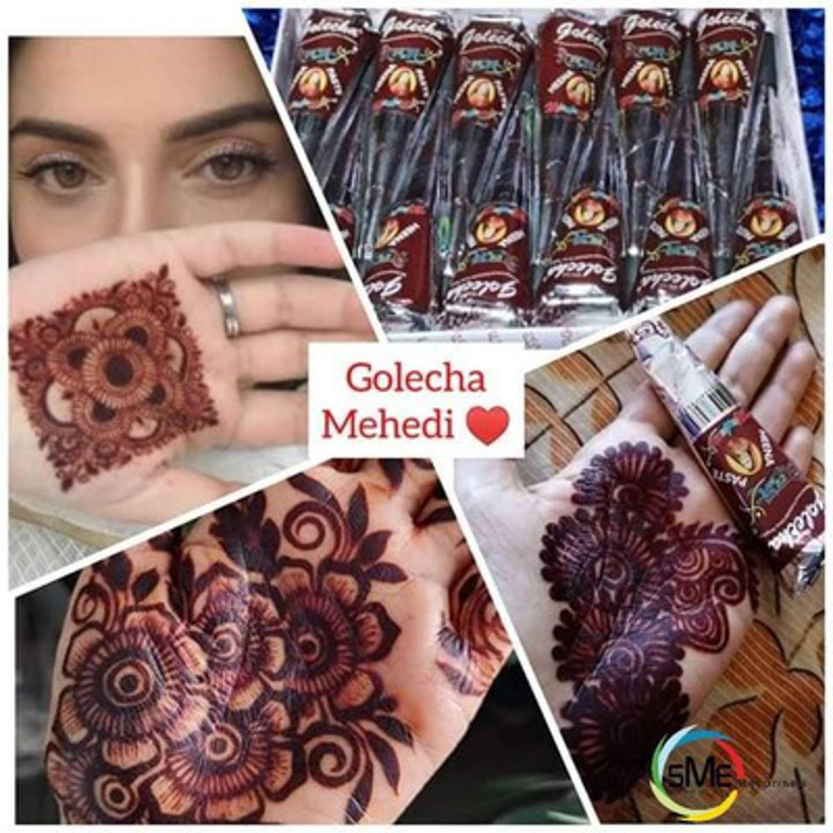 Golecha Mehedi Cone - 6 Piece - mehedi design sticker paper | Daraz.com.bd