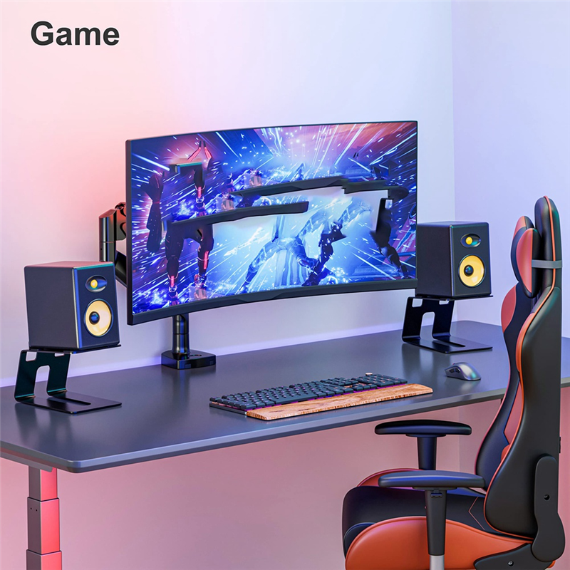 Desktop Speaker Stands, 1 Pair, Studio Monitor Riser with Vibration ...