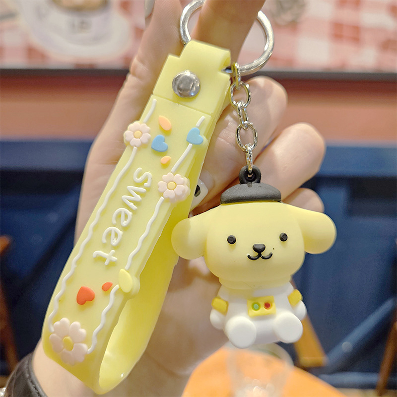 Hello Kitty Keychain Accessories Kuromi Cinnamoroll My Melody Key Chain ...