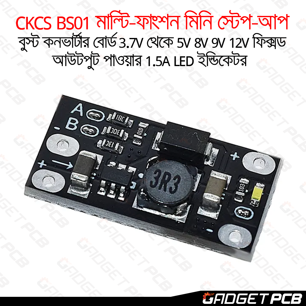 CKCS BS01 Multi-Function Mini Step-Up Boost Converter Board 3.7V to 5V ...