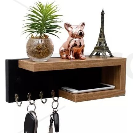 Wall Mounted Key hanging Holder Shelf Key Chain Hanger Home Decor ...