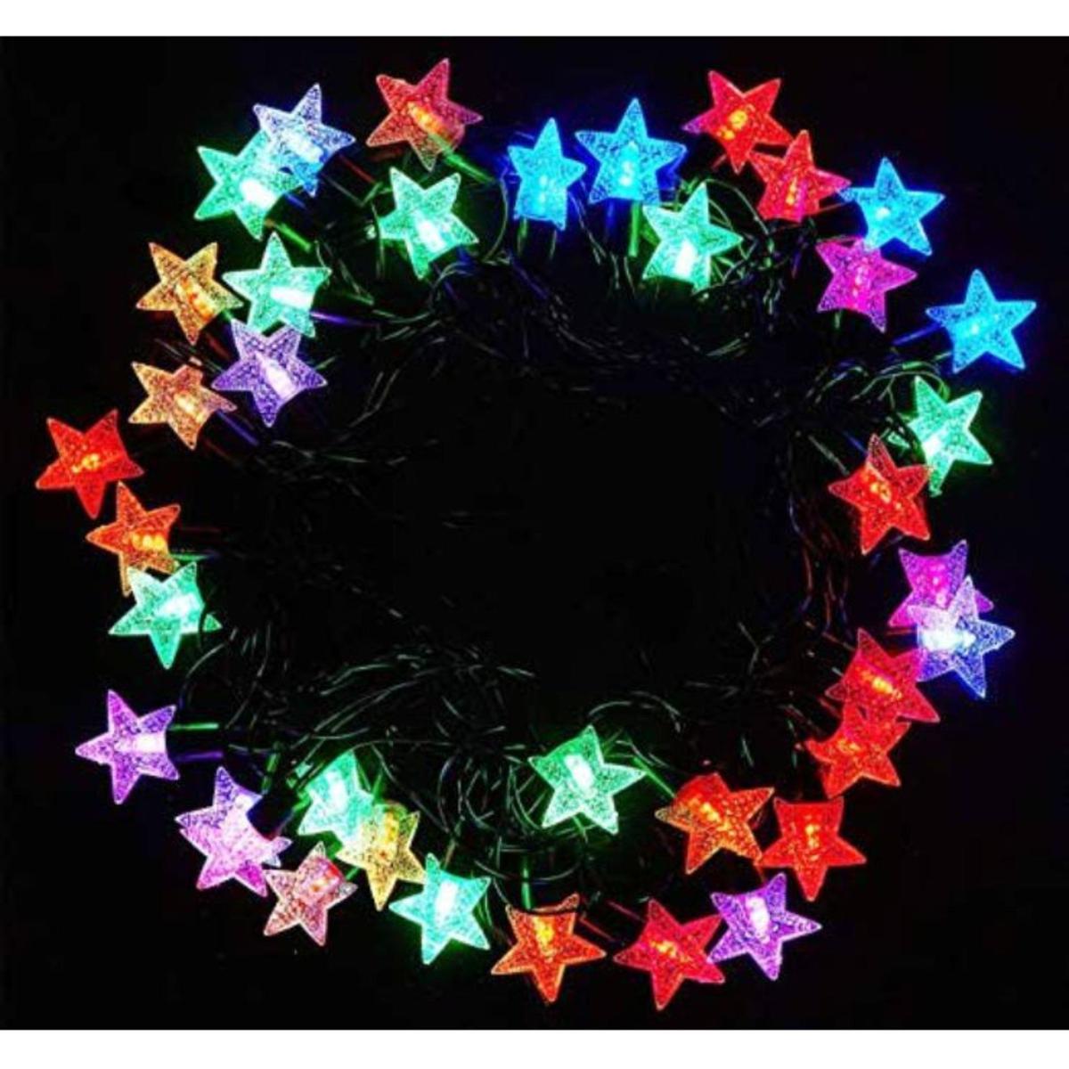 Star Shaped LED Light - Multi Color Decorative Light (28pc) | Daraz.com.bd