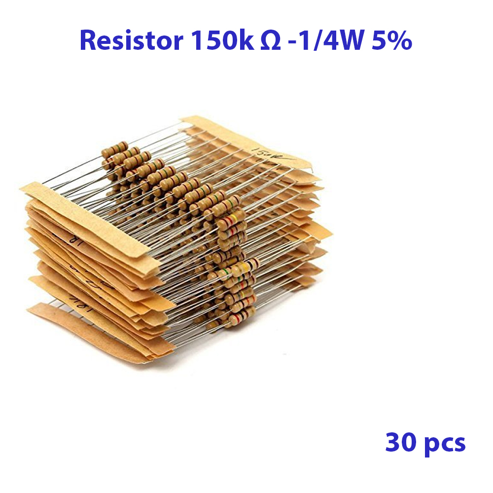 RESISTOR 150k OHM - 1/4W 5%(30pcs) | Daraz.com.bd