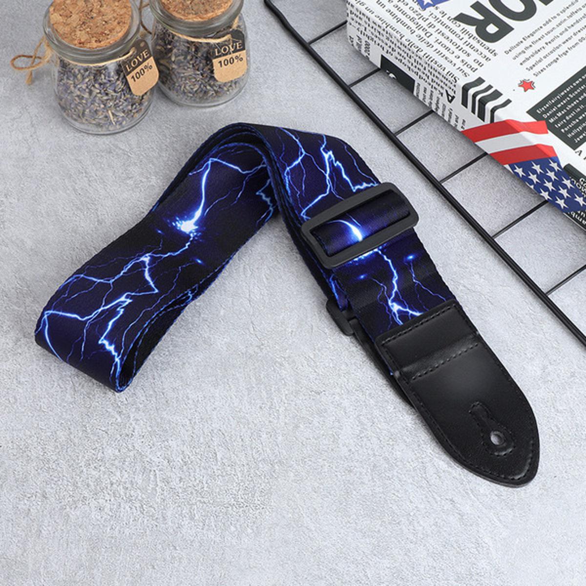 Acoustic guitar strap 41 inch electric guitar folk style cotton woven ...