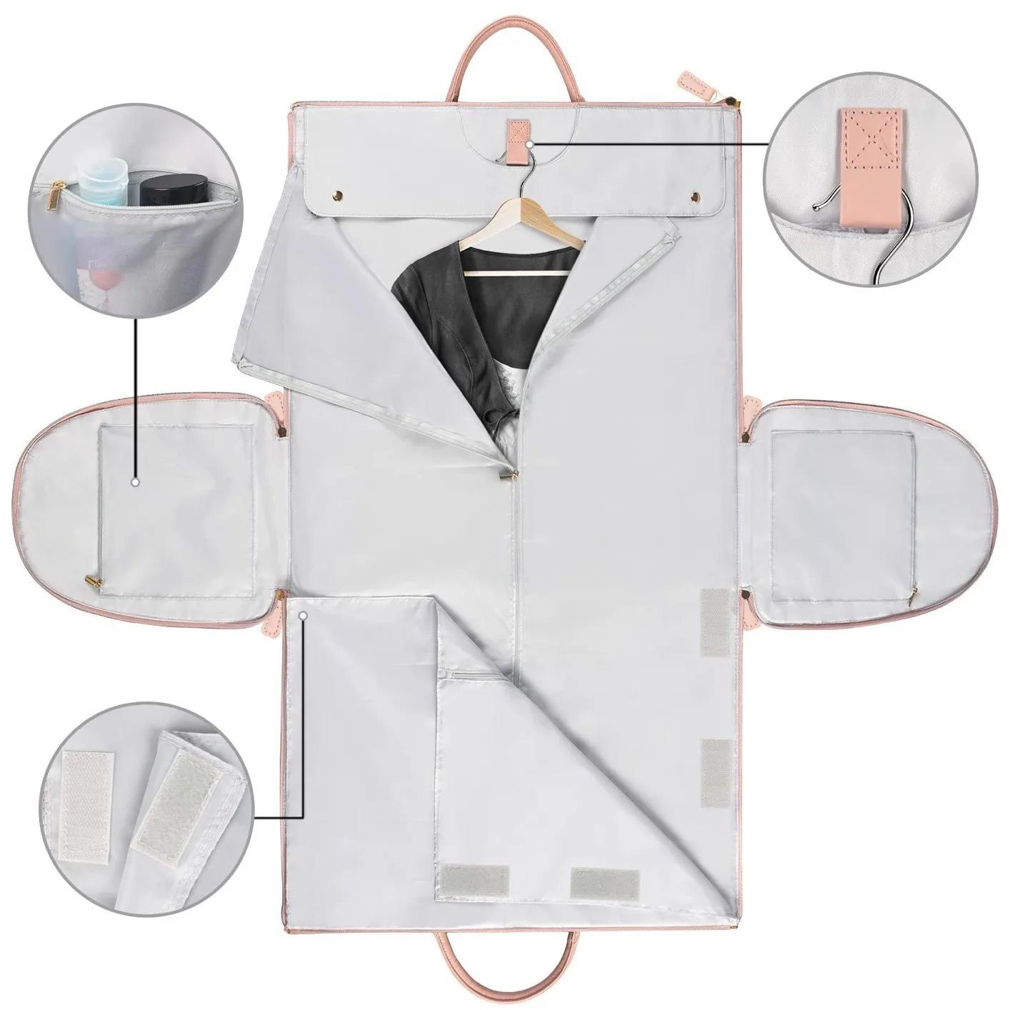 Foldable Women's Travel Convenient Carry-on Clothing Bag Large PU ...