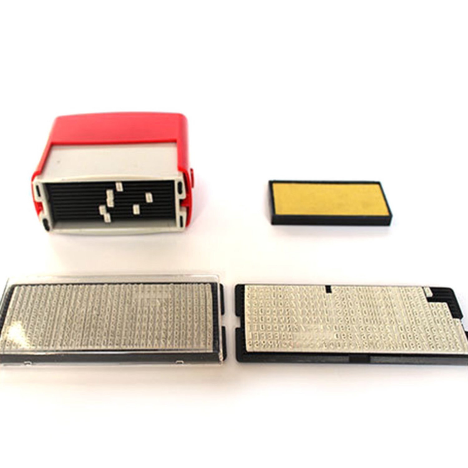 2set Self Inking Stamp Set Custom Business Name Number Address Printing ...