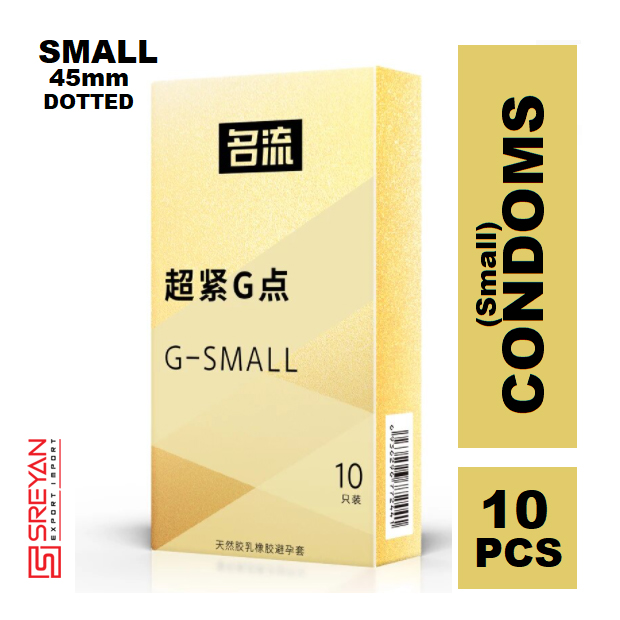 G Small Super Dotted Golden Condoms - 10pcs Pack | Daraz.com.bd