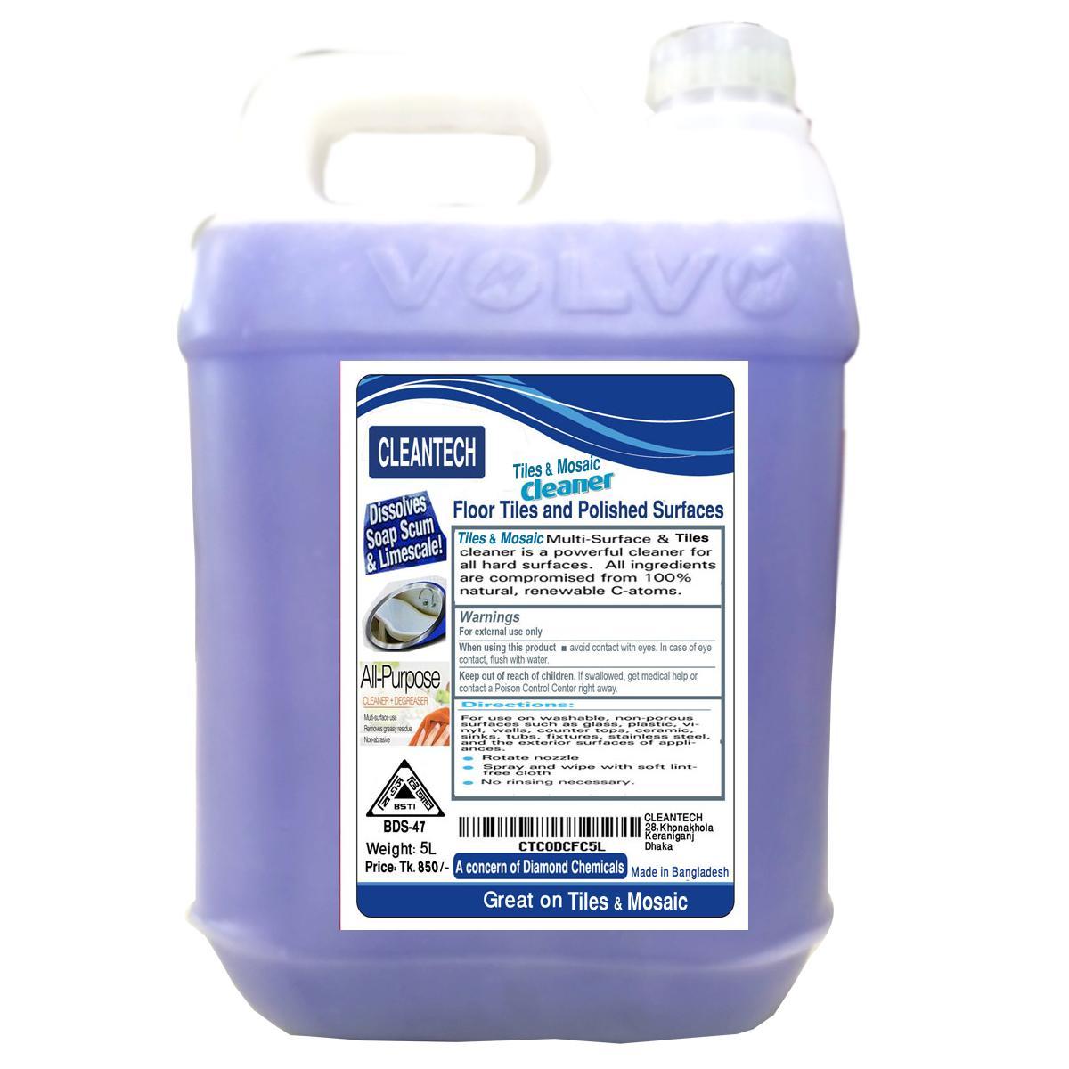 Cleantech Tiles & Mosaic Cleaner 5L | Daraz.com.bd