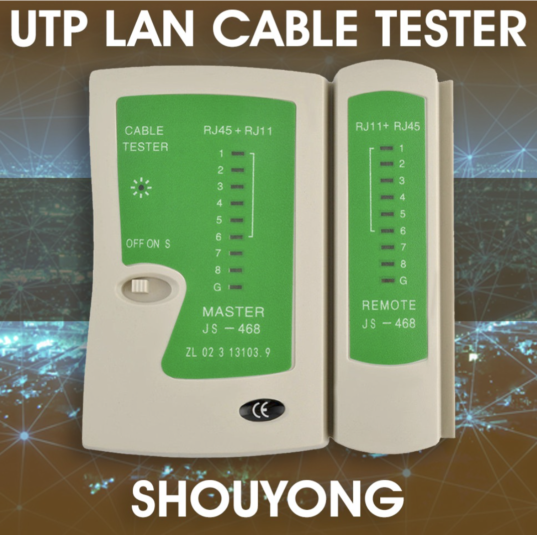 Network Cable Tester RJ45 RJ11 CAT6 UTP LAN Cable Tester Networking ...