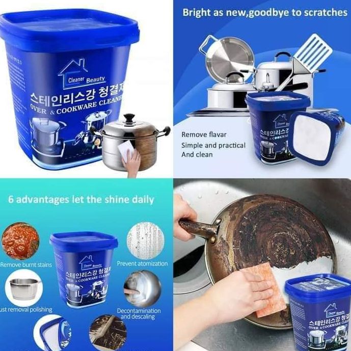 Powerful Stainless Steel Cookware Cleaning , Cleaner Beauty Oven and ...