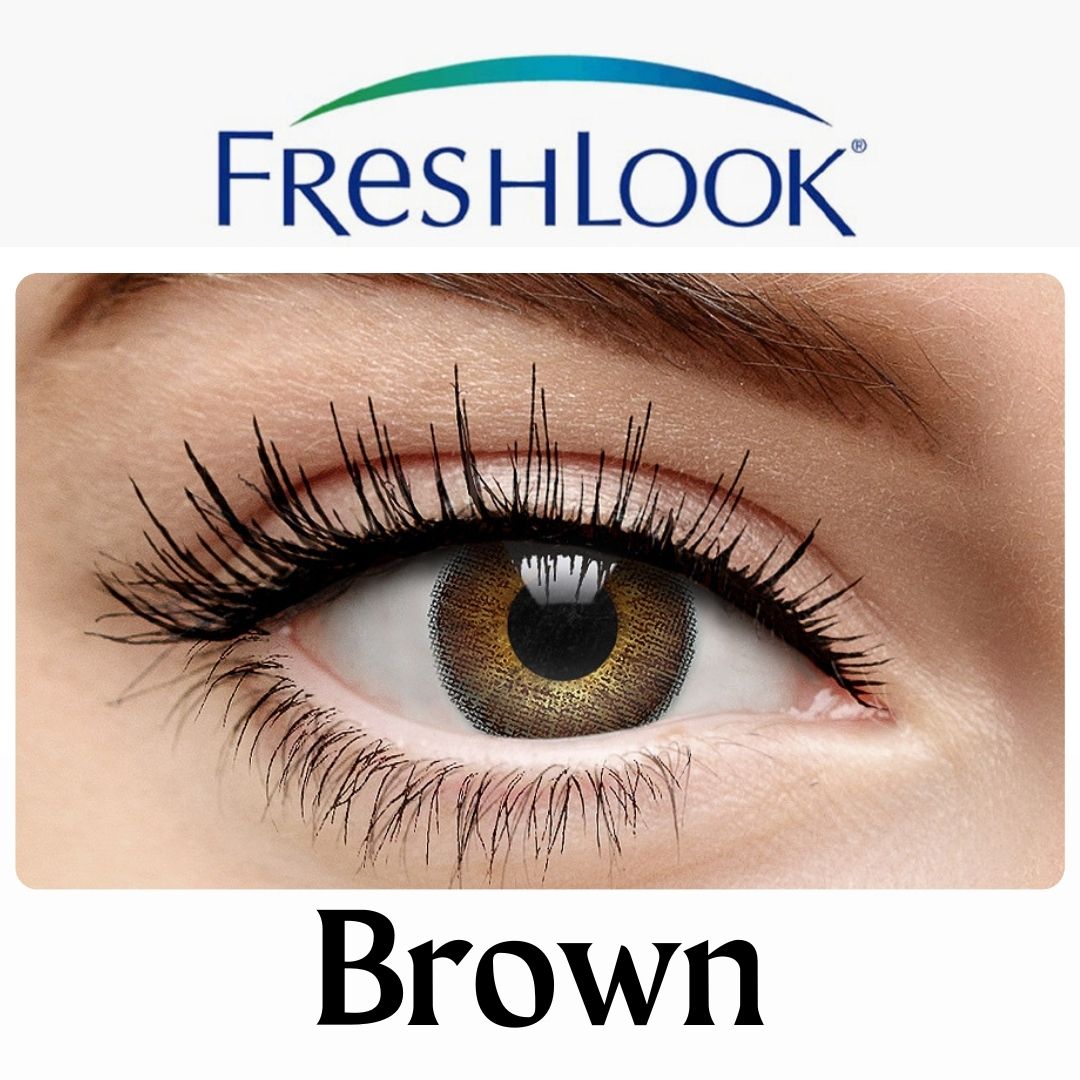FRESHLOOK Brown Color Contact Lens With Kit Box. Freshlook Colorblends ...