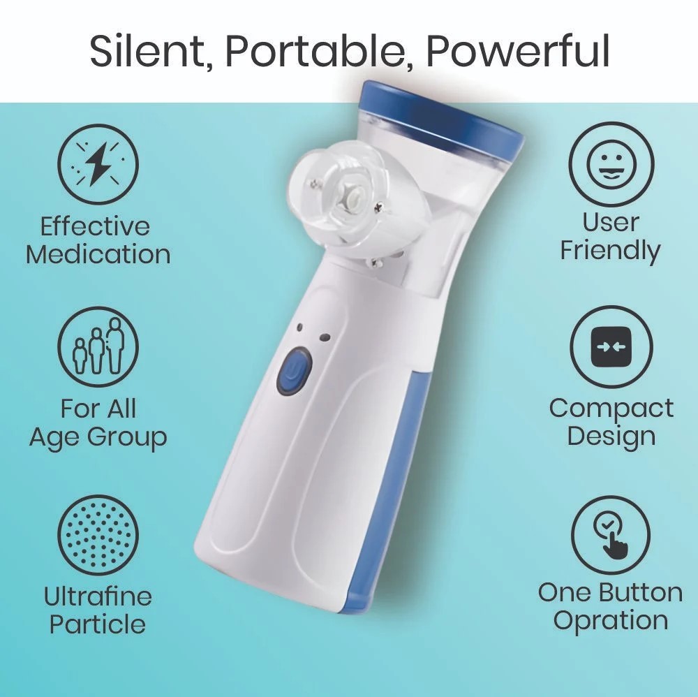 Portable Mini Handheld Mesh Nebulizer Machine/ Ultrasonic Steam Inhaler ...
