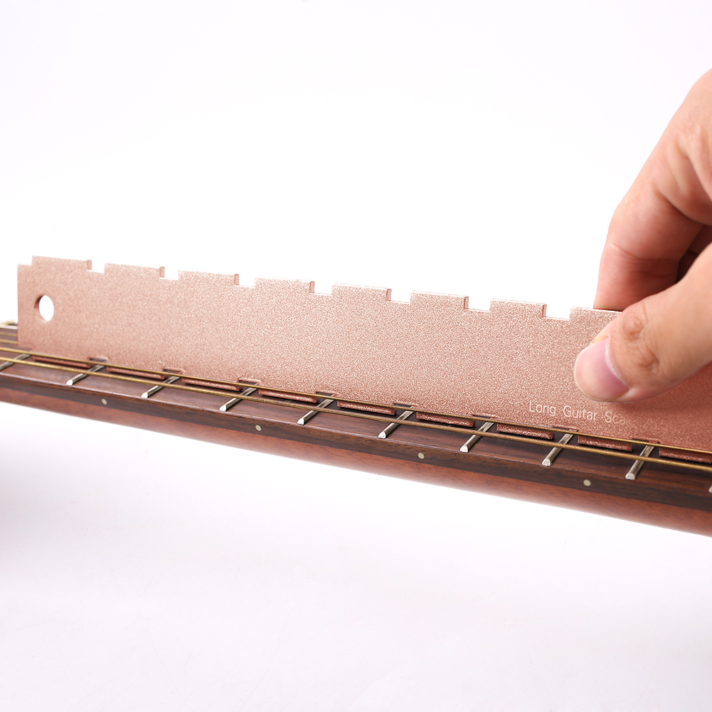 Guitar Neck Luthier Notched Straight Fretboard Edge Fret Ruler Aluminum ...