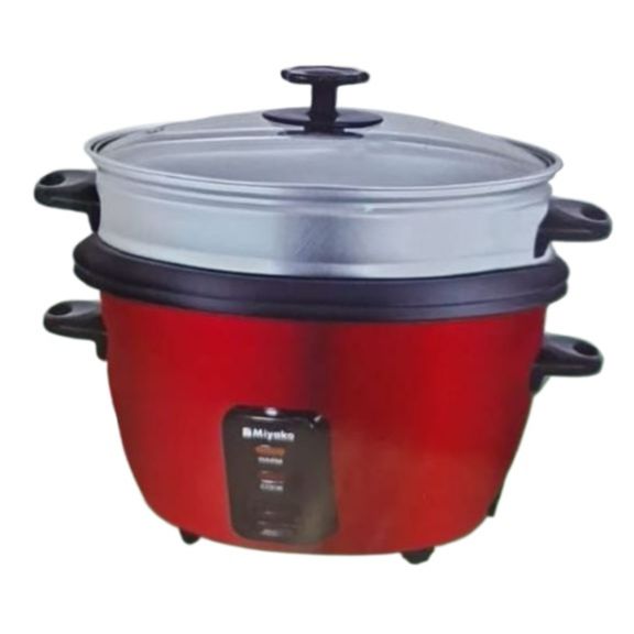 Miyako 1.2 Liter Double Pot Rice Cooker, Small Size (MRC-512 YLD) 800 ...
