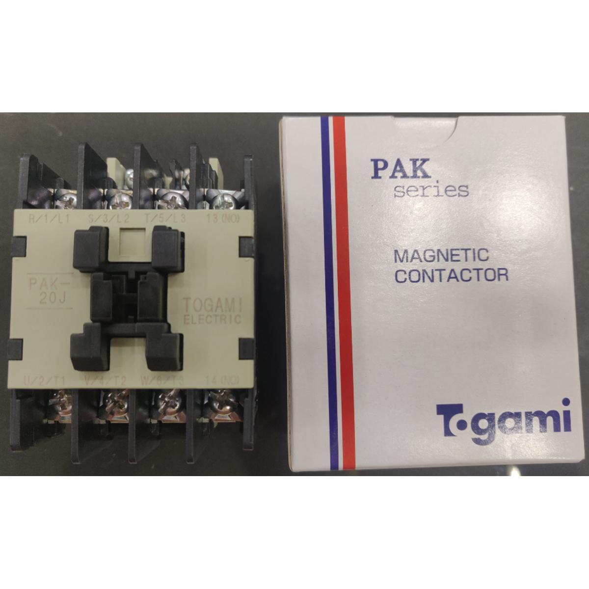 Togami JAPAN PAK 20J 22A AC-3 Magnetic Contactor 7.5kW PAK-20J P3300 ...