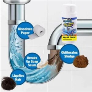 Kitchen Sink Toilet Drain Cleaner Block Unblock Powder Pipeline Clean ...