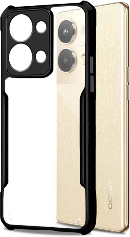 Back Cover for Oppo Reno 9 (Black, Transparent) | Daraz.com.bd