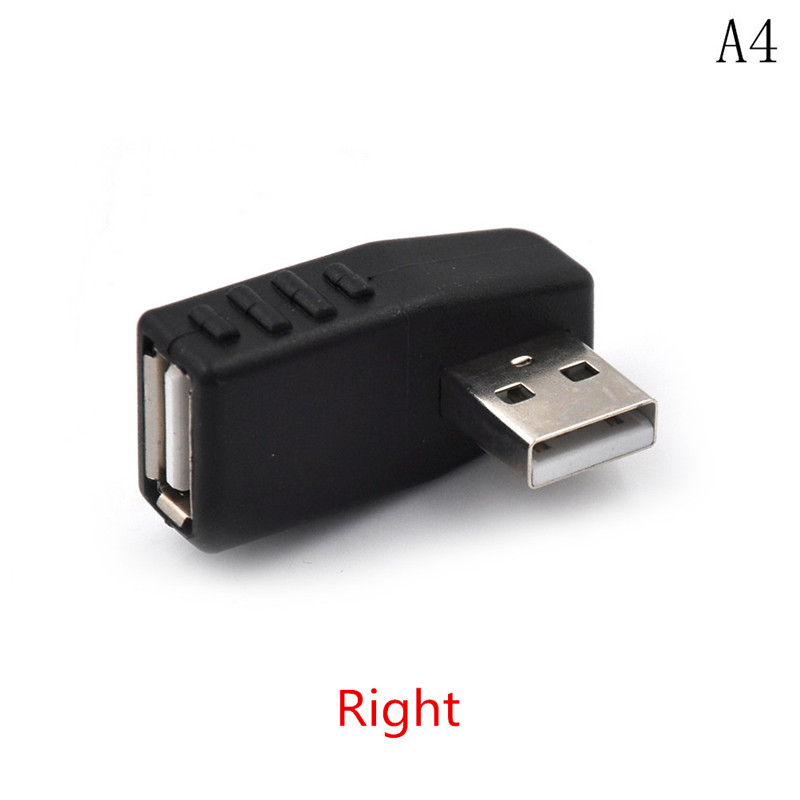 USB 2.0 Male to Female Angled Adaptor L Shaped Extension Connector BDM ...
