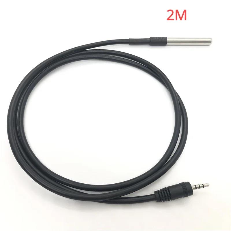 Waterproof DS18b20 2.5/3.5mm headphone head audio frequency cable tuya ...