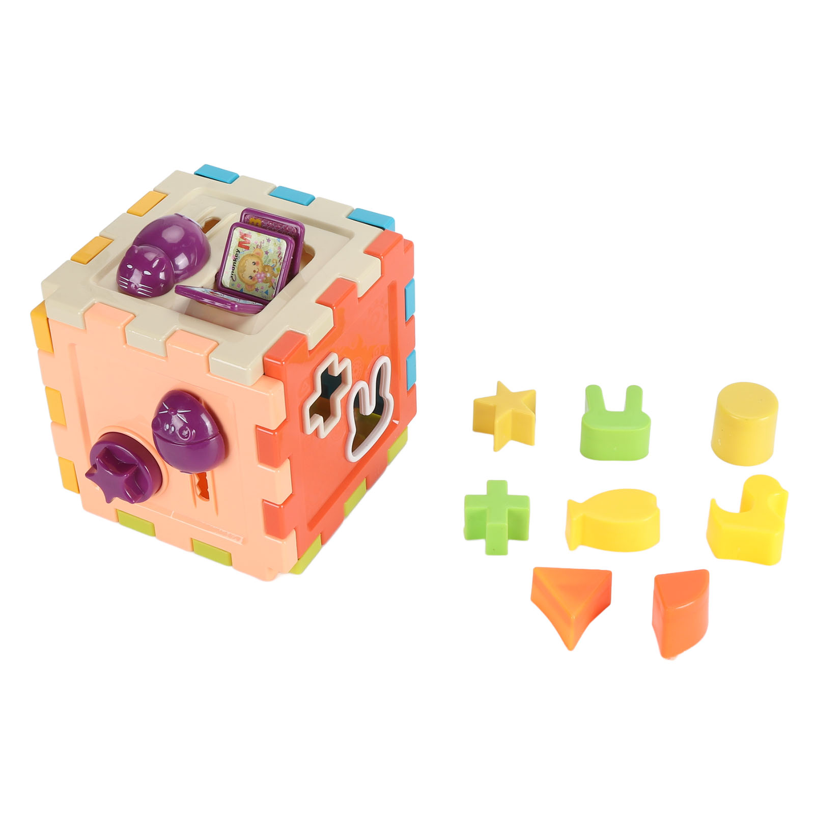 Shape Sorter Blocks Toy Geometric Shapes Plastic Interesting Shape ...