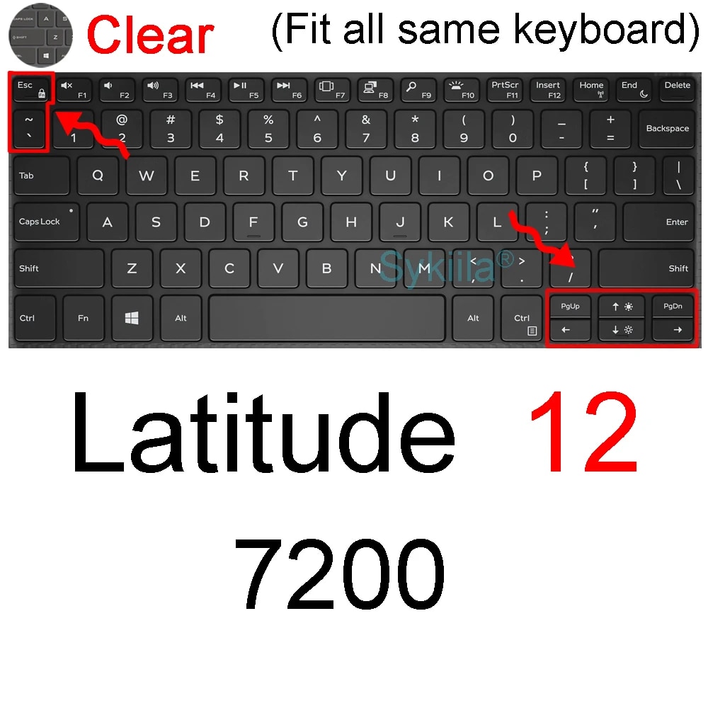 【Daily Necessities For Anyone Store】Keyboard Cover for Dell 12 inch ...