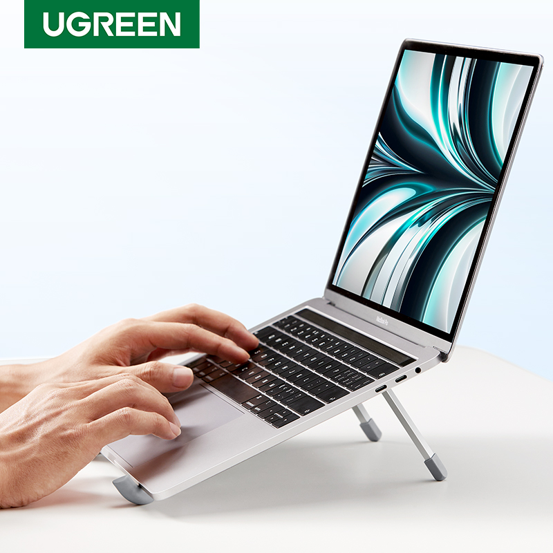 UGREEN Laptop Stand Holder for Desk Adjustable Aluminum Desktop Stand ...