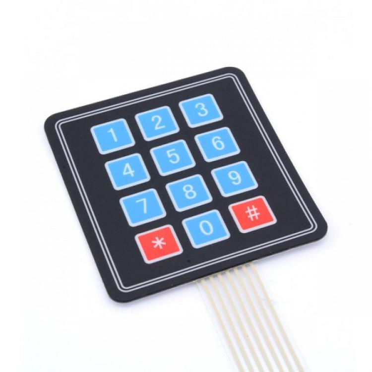 Flexible Matrix Keypad- 3X4 Keypad for DIY Project | Daraz.com.bd