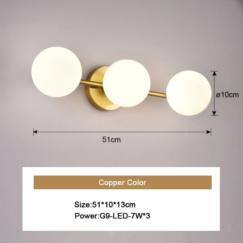 Nordic Indoor G9 9W LED Wall Lamps Decor for Living Room Bedroom with ...