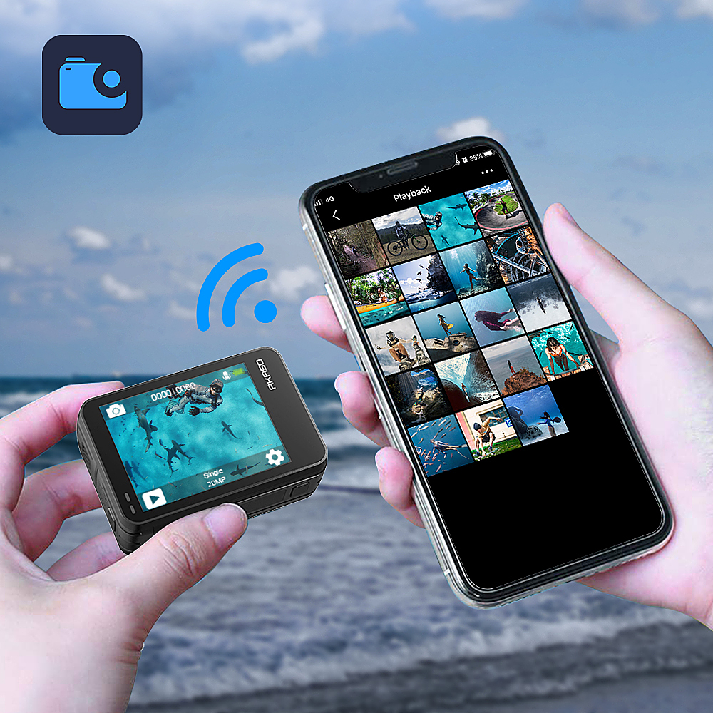 Akaso Brave 7 20mp 4k Waterproof Touch Screen Wifi Remote Control ...