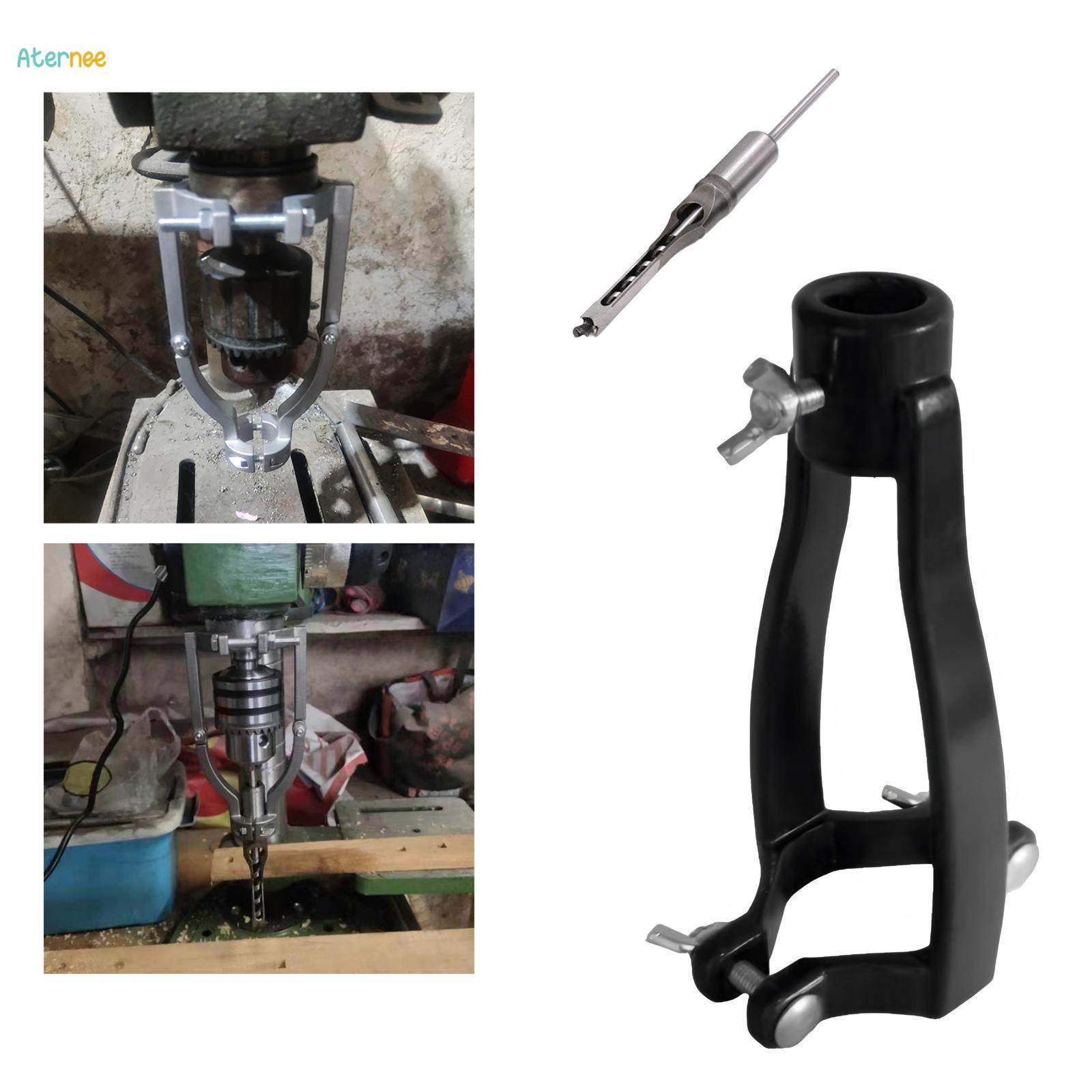 Square Hole Drill Bit Adapter Fixing Bracket Set Drill Machine ...