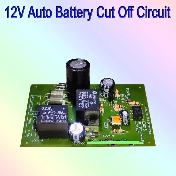 12V Auto Cut Circuit TOP Quality DC-12V DC12V Double Relay Autocut ...