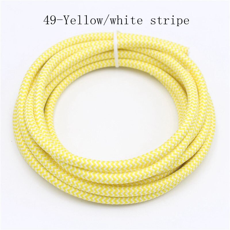 VDE 2 Core 0.75mm2 Fabric Cable Textile Covered Cord Electrical Wire ...