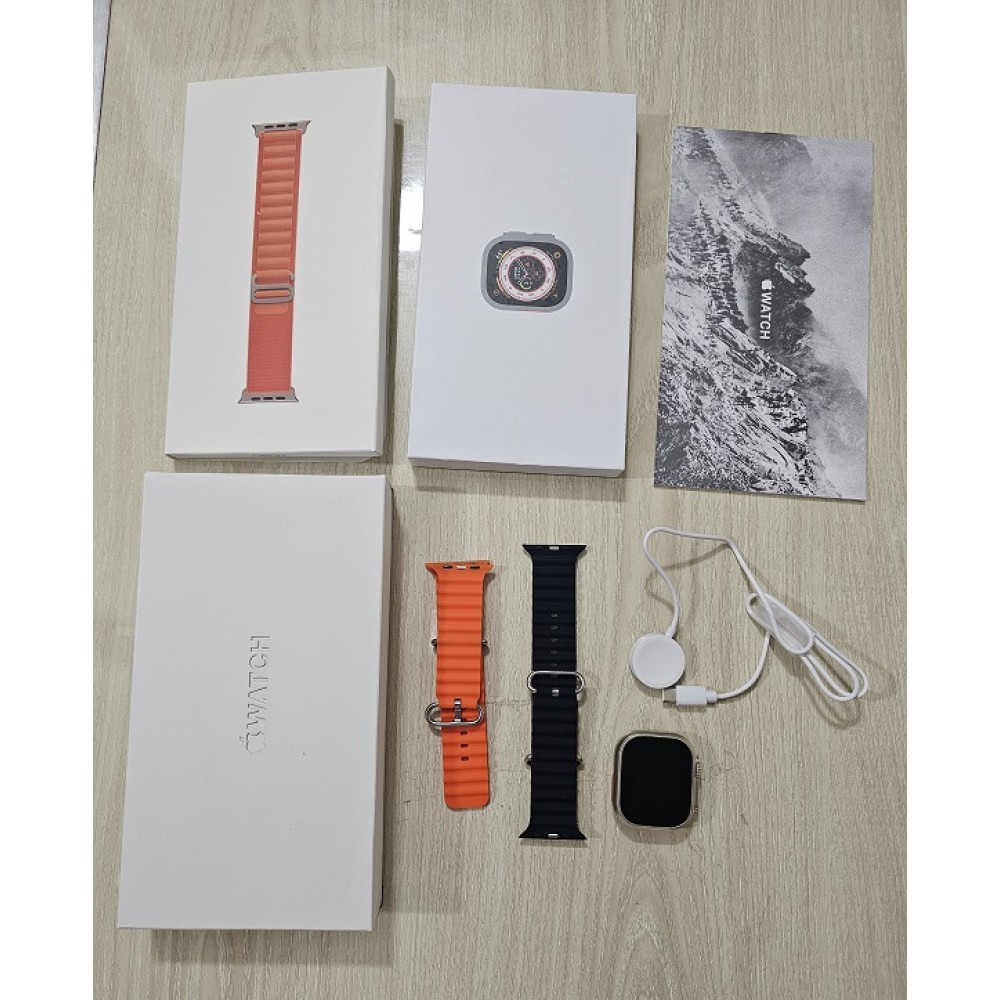 A2858 Ultra Smartwatch 8 With Apple Logo Dual Strip | Daraz.com.bd