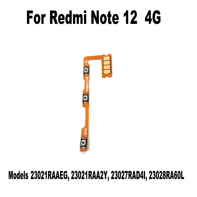 Redmi Note 12 12 Pro 4G 5G power on / off Switch Button Side Volume Up ...
