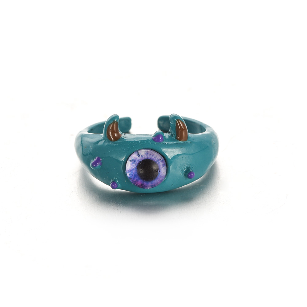 Quirky Black Cat Little Monster Ring Big Eyes Sweet Cool Cartoon Cute ...