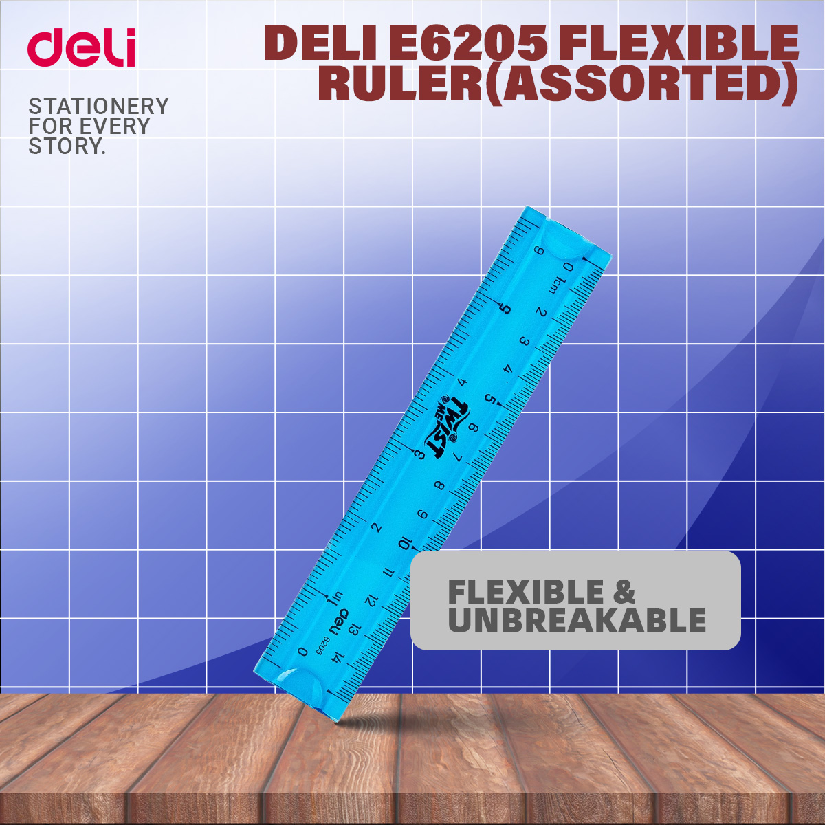 Deli E6205 Flexible Ruler(Assorted)(Pcs) | Daraz.com.bd