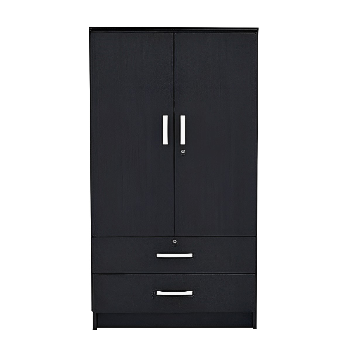 2 Double Door Almirah with two extra storge Melamine Laminated Board ...